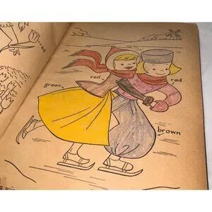Whitman | Other | Vintage 95s Children Of Other Lands Coloring Activity ...